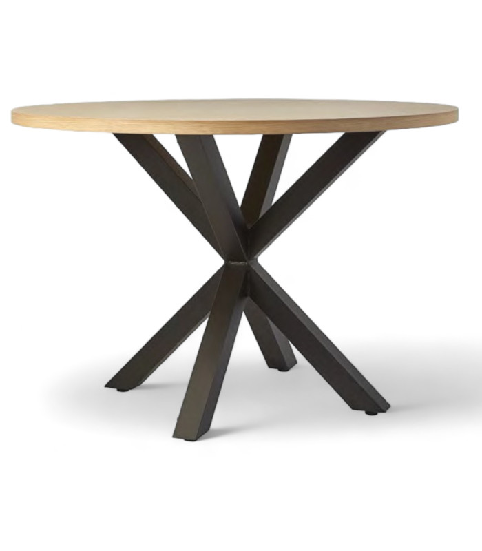 Mesa Tribeca| Mesa comedor madera y hierro- Top Industrial