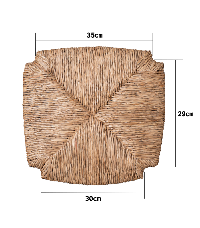 Asiento enea silla Colonial|Sillas y Mesas de madera - Anea natural